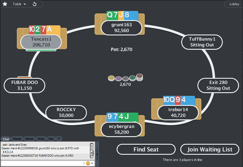 Flat Design 7 | Layouts for Pokerstars Aurora | Pokerenergy
