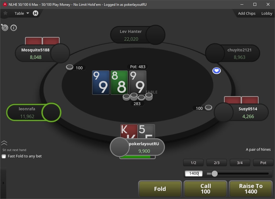 Nice Theme | Layouts for Pokerstars | Pokerenergy