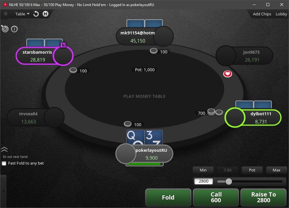Nice Theme | Layouts for Pokerstars | Pokerenergy
