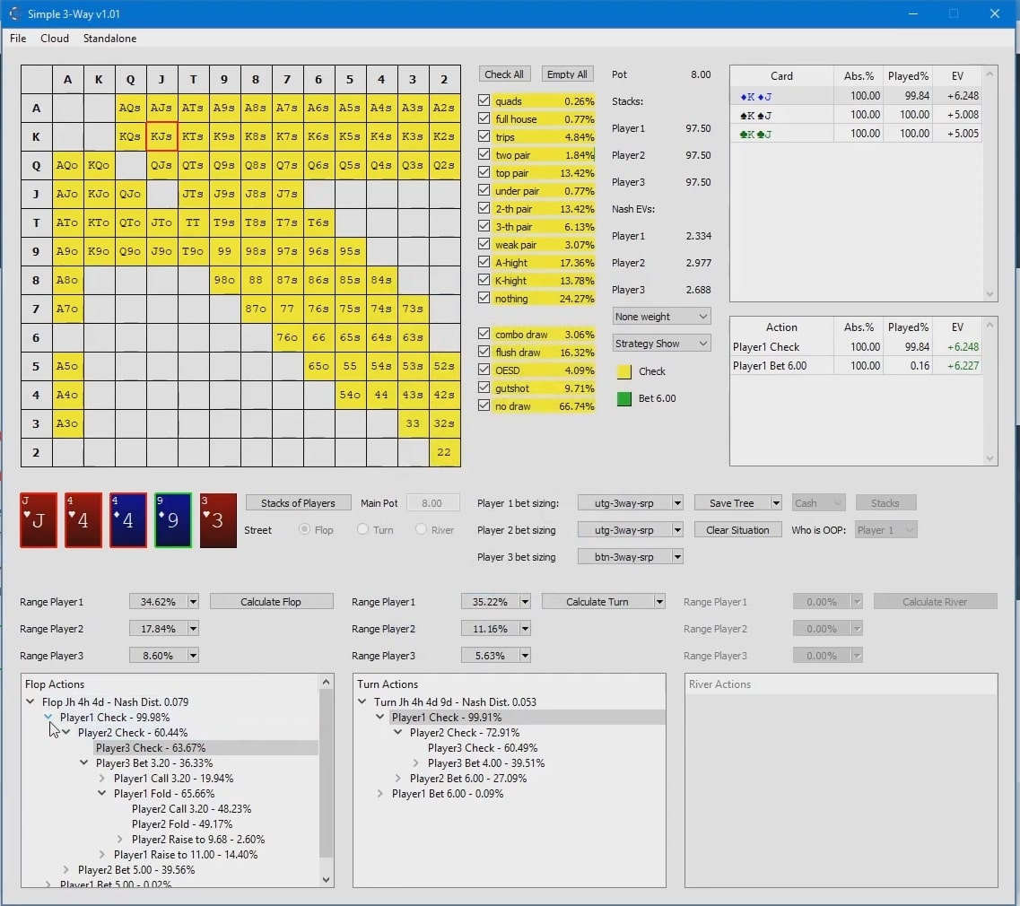 Simple 3-way | Poker software | Pokerenergy